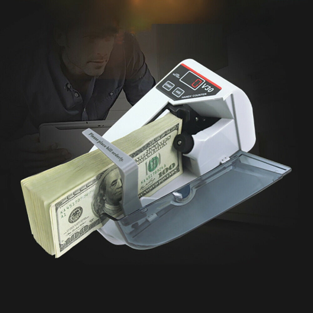 Money Counter Portable Handy Bill Cash Counting Machine Mini Currency ...