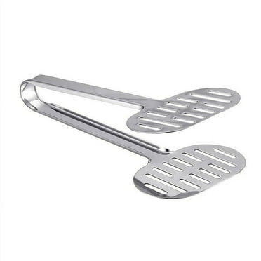 Clinaoy Food Tong Stainless Steel Kitchen Tongs Heat Resistant Grill ...