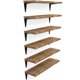 Wallniture Arras Wall Shelf for Bedroom Set of 6 Floating Shelves with ...