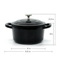 RJ Legend 8.5 Ounce Othello-Colored Cast Iron Pot, Enameled Cast Iron ...