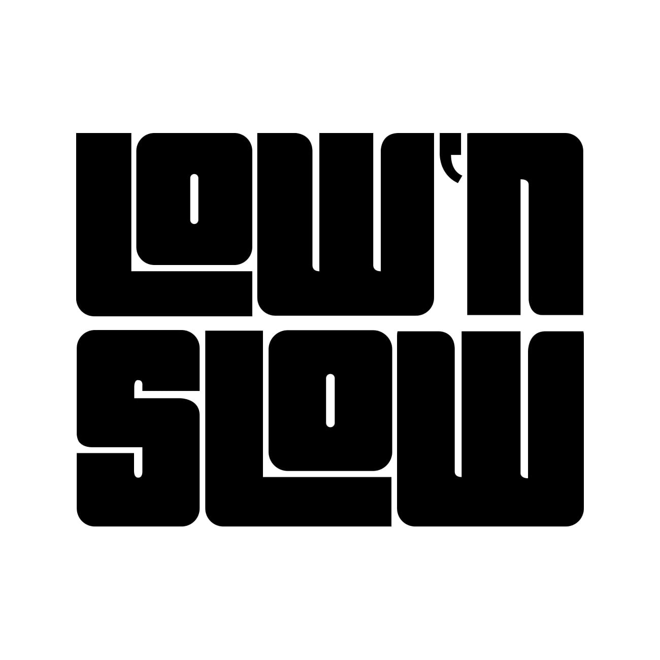 Low & Slow Sticker Decal Die Cut - Self Adhesive Vinyl - Weatherproof ...