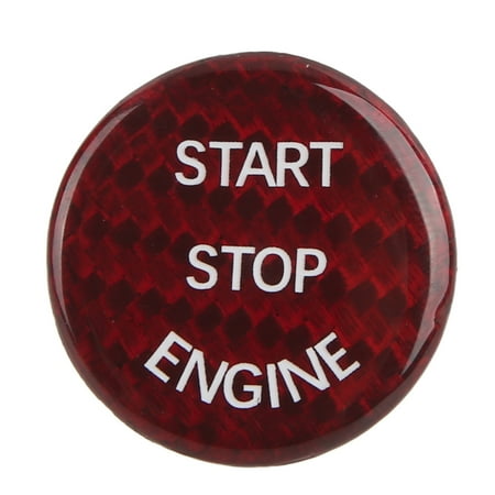 Ignition Start Stop Button Trim,Carbon Fiber Engine Start Engine Start ...