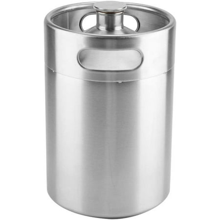 Beer Barrel,Mini Stainless Steel Beer Barrel with Spiral Cover Lid ...