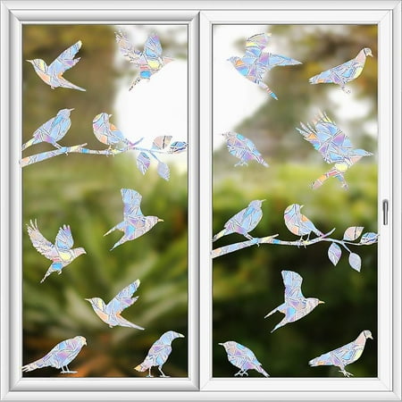 Hummingbird Static Window Clings Anti Collision Window Decals For Bird ...