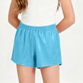 BLTIBY Girls Shiny Shorts Summer Sparkly Dance Outfits Elastic Casual ...