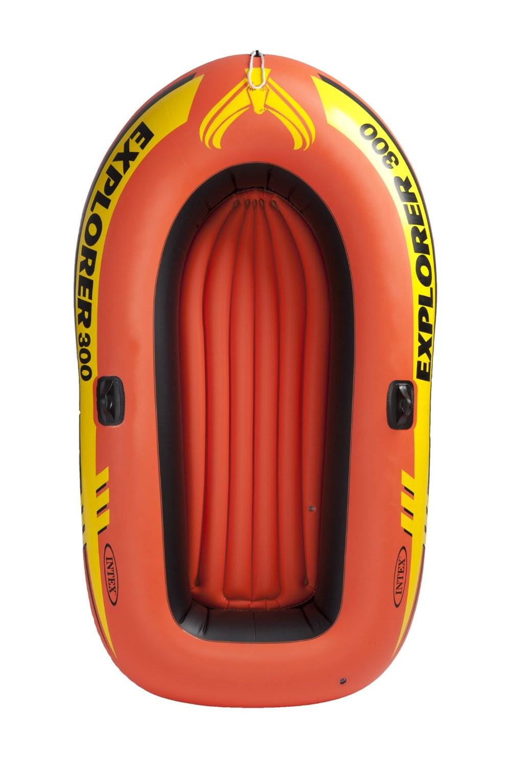Intex Explorer 300 Compact Inflatable Fishing 3 Person Raft Boat w ...