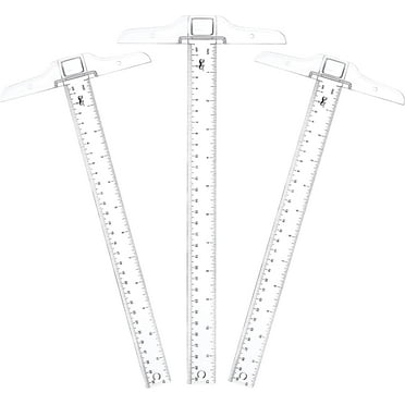 6" Clear Acrylic T-Square Ruler For Easy Reference Crafting T-Square ...