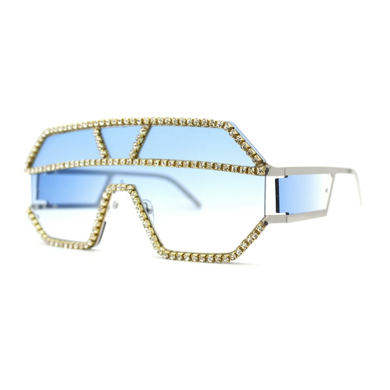 Blinged Safety Glasses Pink Frame