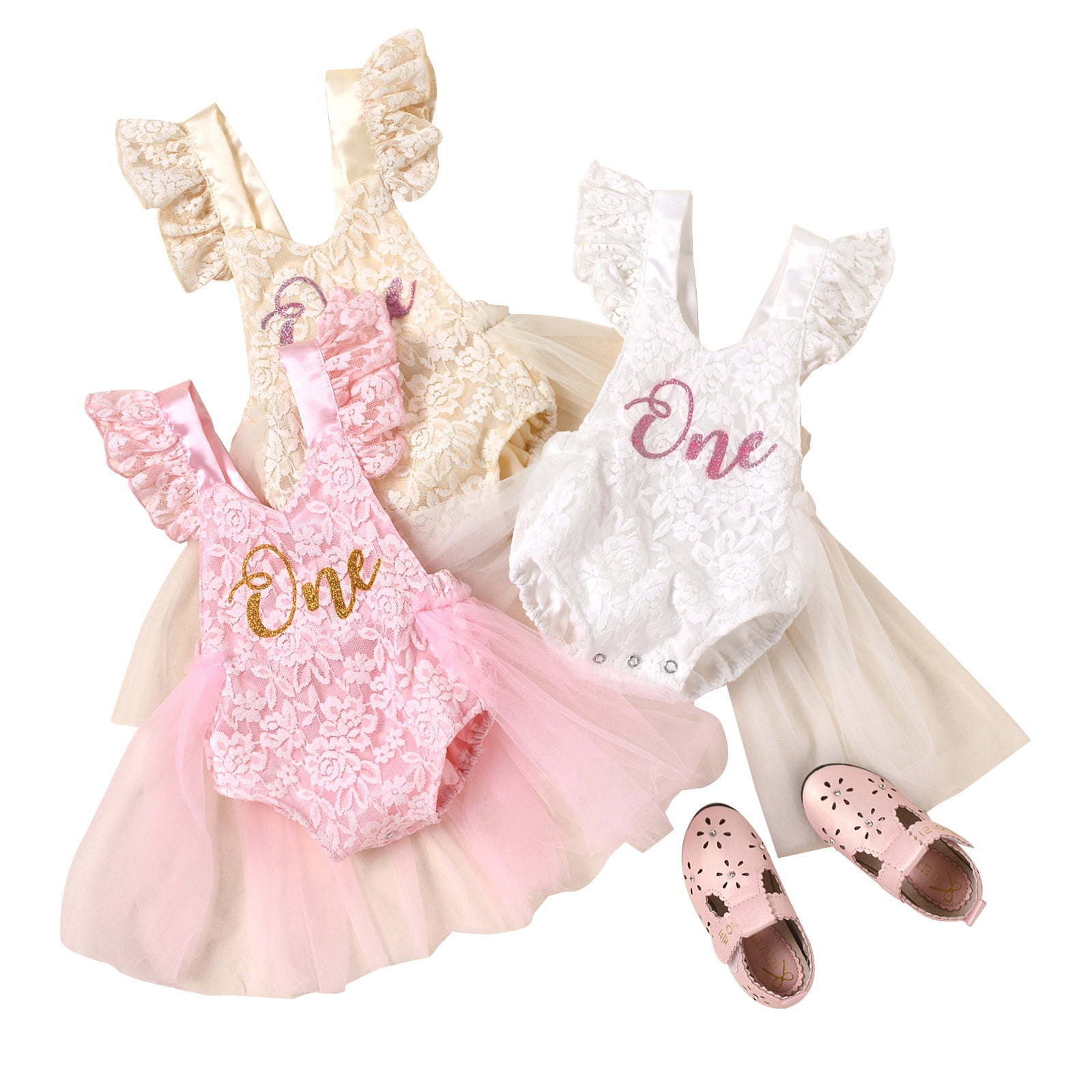 Click here for Argulvti Baby Girls First Birthday Lace Romper Dre... prices