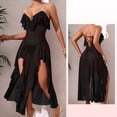 Aboser Ruffles Sheer Lingeries for Women Trendy Spaghetti Strap Sleep ...