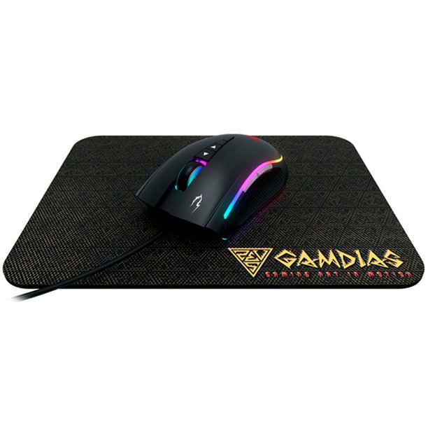 Kit Gamer GAMDIAS Mouse ZEUS M2 RGB 10800DPI Mousepad NYX E1 Gamdias ...