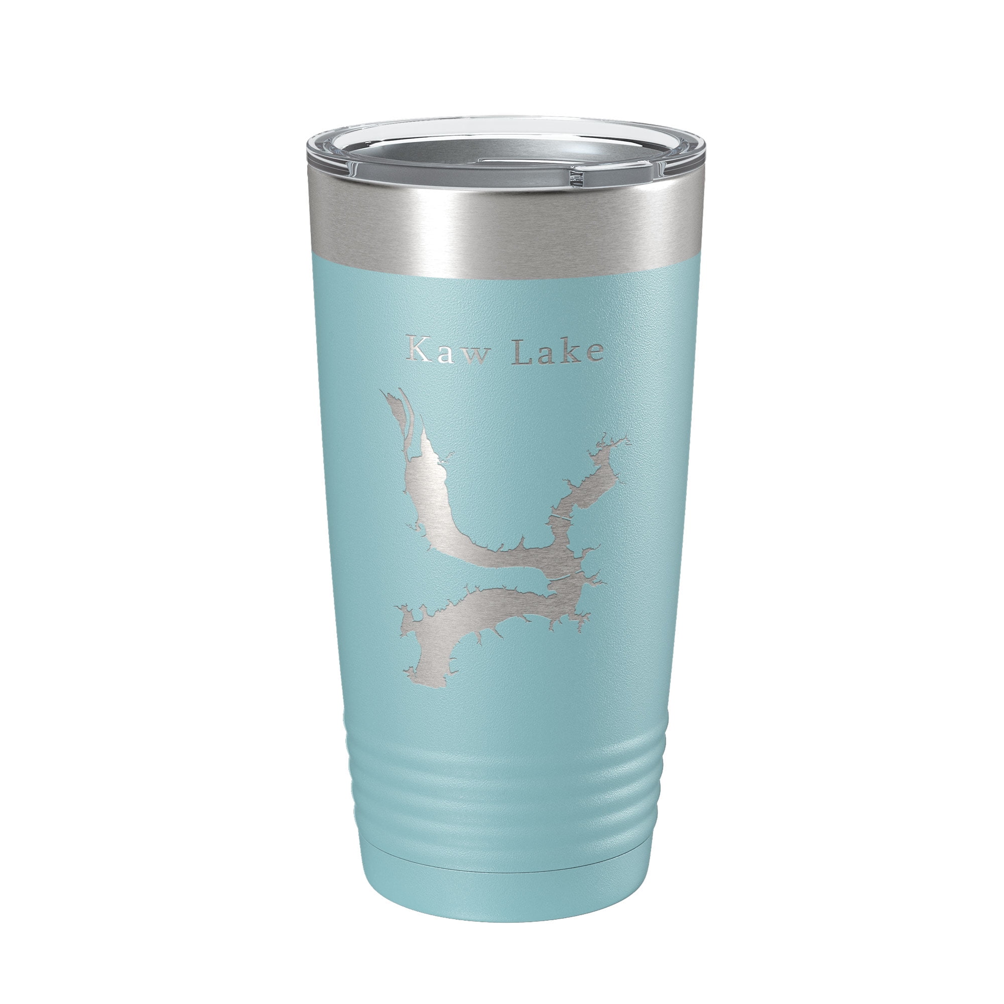 Kaw Lake Map Tumbler Travel Mug Insulated Laser Engraved Coffee Cup ...