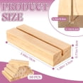 30Pcs 3.9x1.4 Inches Wood Table Number Stands, Wood Place Card Holders ...