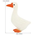 BESTYASH 2Pcs White Goose Wood Craft Statue Home Ornament for Christmas ...