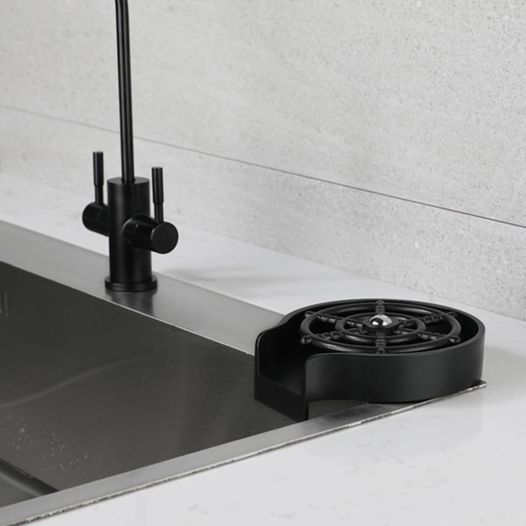 High Pressure Glass Cup Rinser Rinser for rinser Kitchen Sink , Black ...