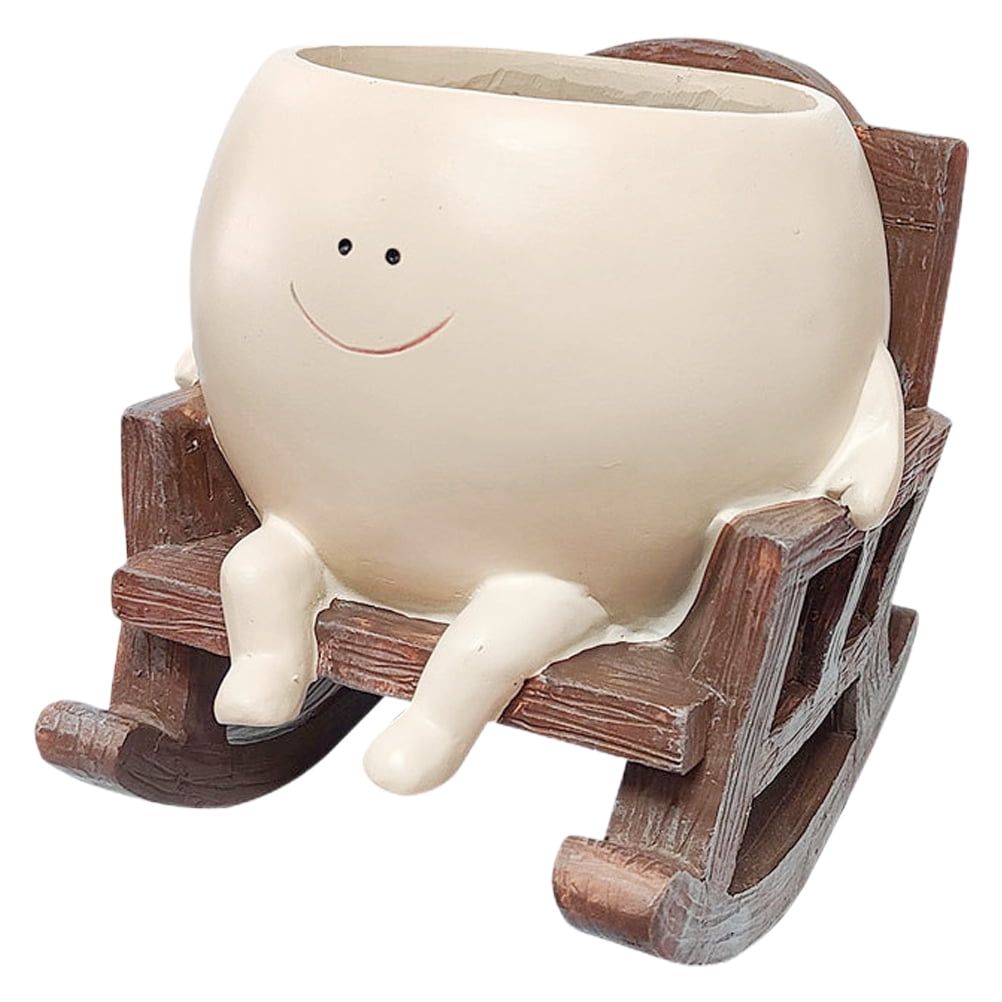 Click here for Miangastore Creative Rocking Chair Planter Pot - I... prices