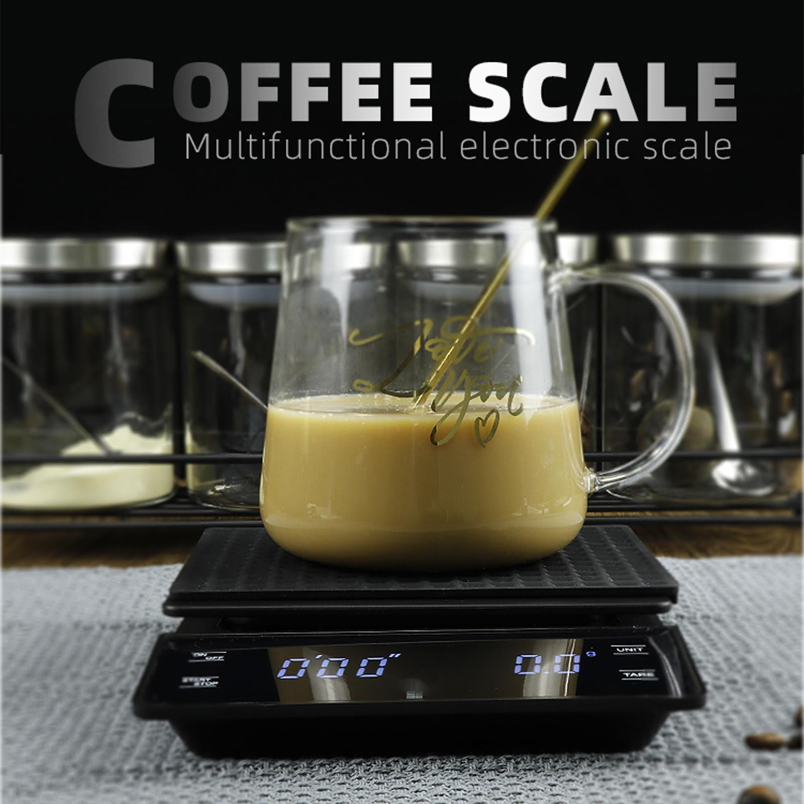 Báscula digital electrónica BLESIY pantalla LED retroiluminada precisión temporizador báscula de ...