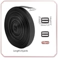 50m Polyester Ribbon with 20Pcs Plastic Buckle Clasps for Bag Strap ...