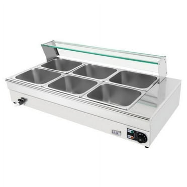 TECHTONGDA Commercial Food Warmer Stainless Steel Bain Marie Buffet ...