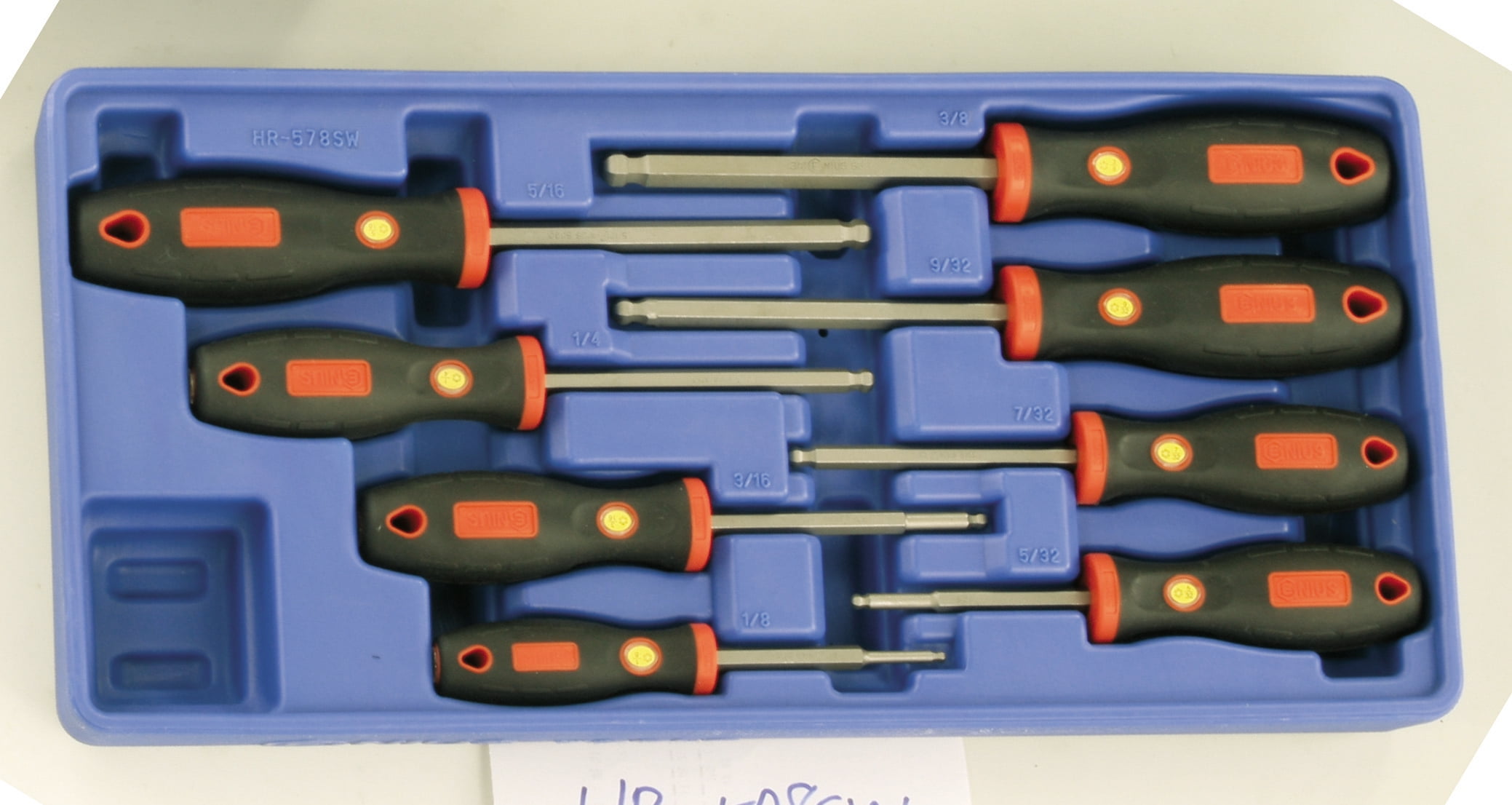 Genius Tools 8 Piece SAE Wobble Hex Screwdriver Set - HR-578SW ...