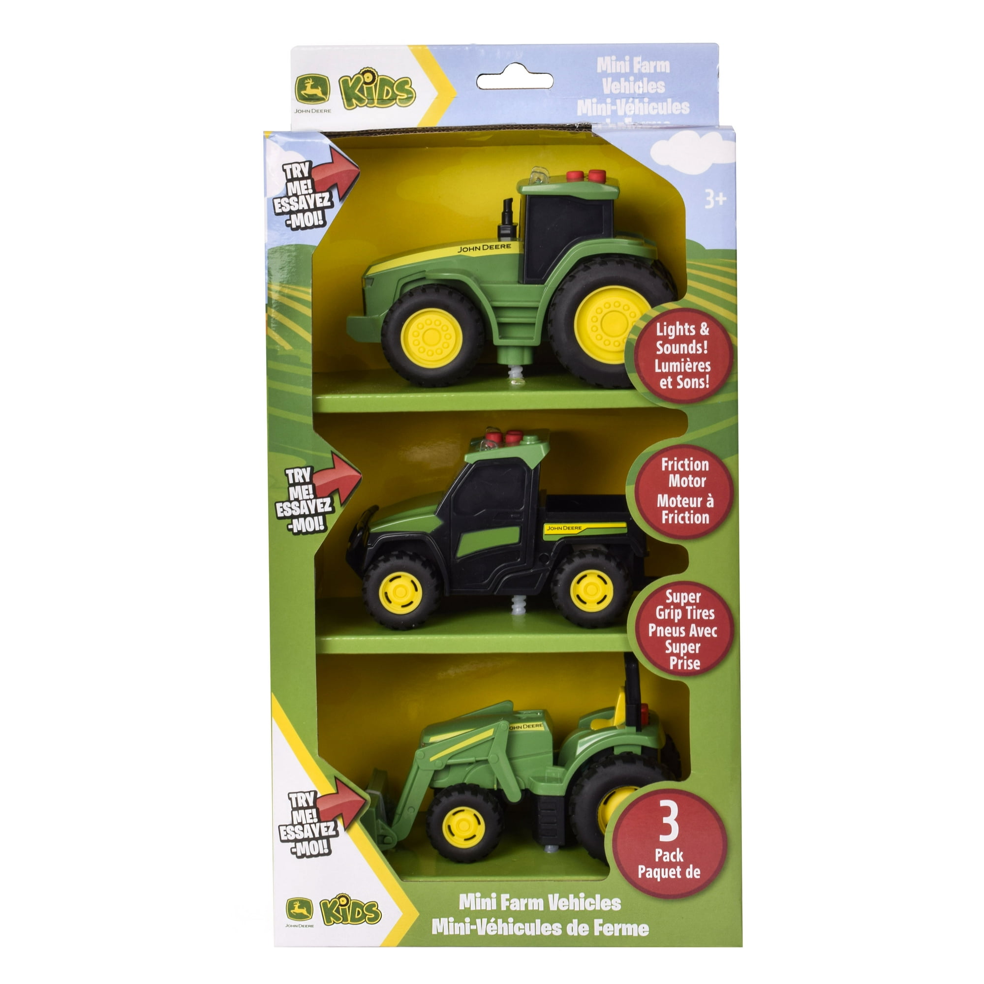 John Deere Mini Farm Vehicles 3 Pack