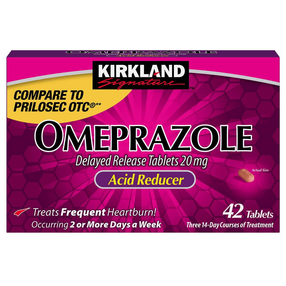 Kirkland Signature Omeprazole 20 mg., 42 Tablets - Walmart.com