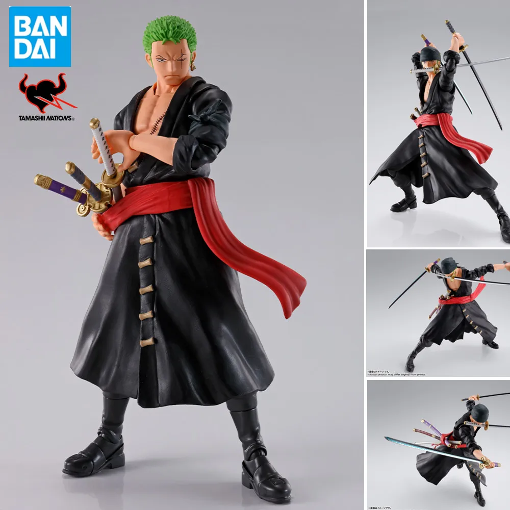 Figura de acción Original de One Piece S.H.Figuarts Zoro Anime, Raid on ...