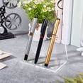 1pc Acrylic Pencil & Makeup Brush Holder 6 Slots Desk Stand Organizer ...