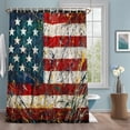 American Flag Shower Curtain for Bathroom, Splash Graffiti Patriotic ...