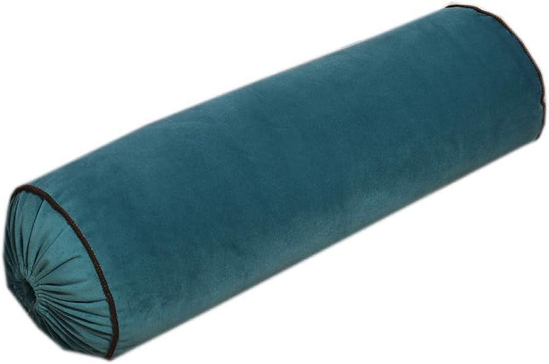Soft Velvet Candy Round Roll Pillow Long Cervical Bolster Pillow ...