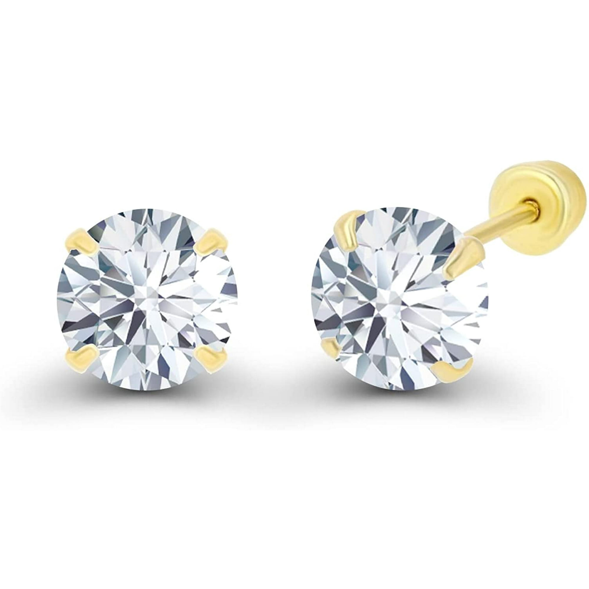 Click here for Shao5man Solid 14k Yellow Gold Hypoallergenic Aaa... prices