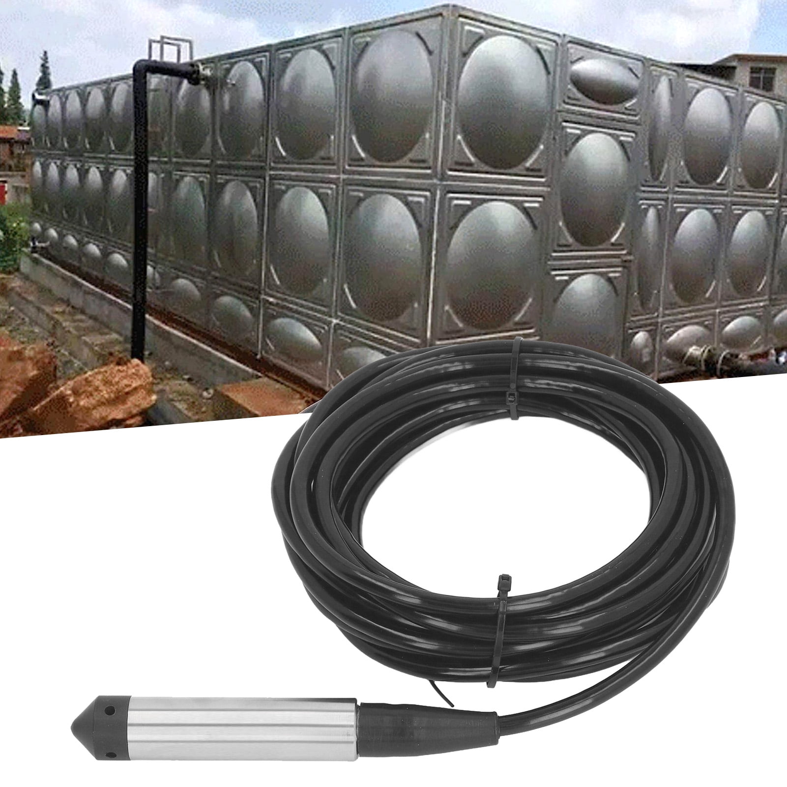 DC12 to 30V 4 to 20mA Liquid Level Transmitter Submersible Level ...