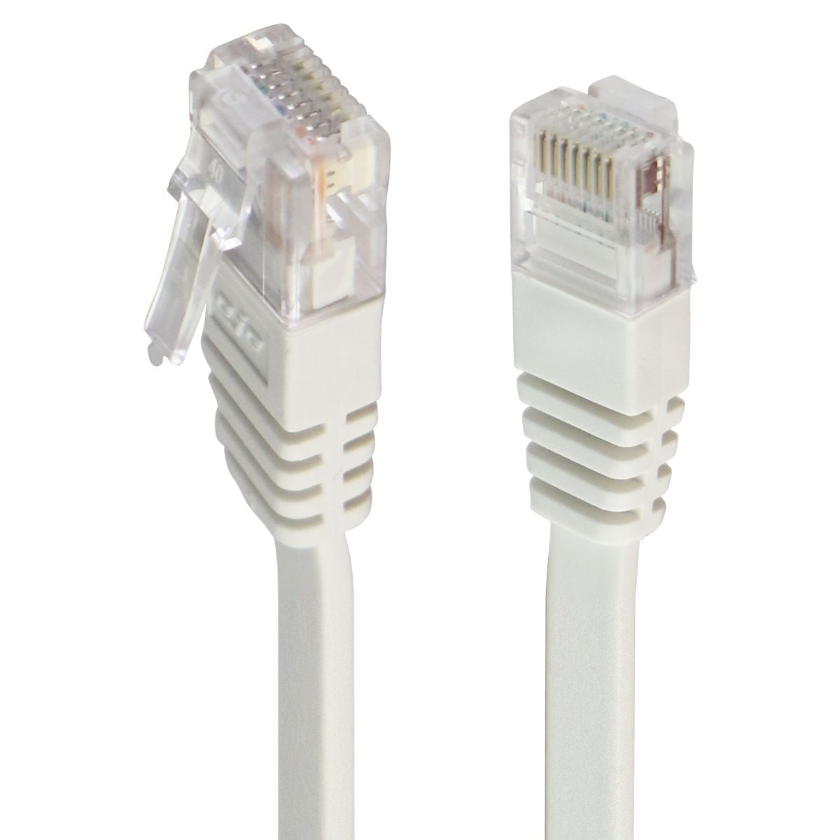 Verizon (5-Foot) Flat Tangle-Free Ethernet CAT 5E Patch Cable - White ...