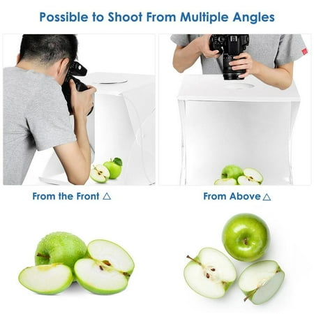 Photo Studio Box Portable Folding Shooting Tent with 2pcs LED Strip + 6 ...