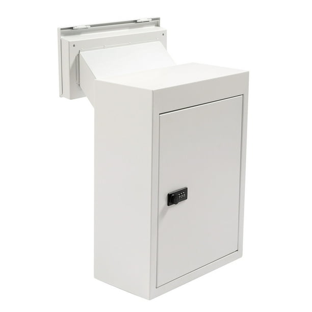 Outside Package Delivery Box Safe Parcel Drop Box Wall Mount Mailbox W ...