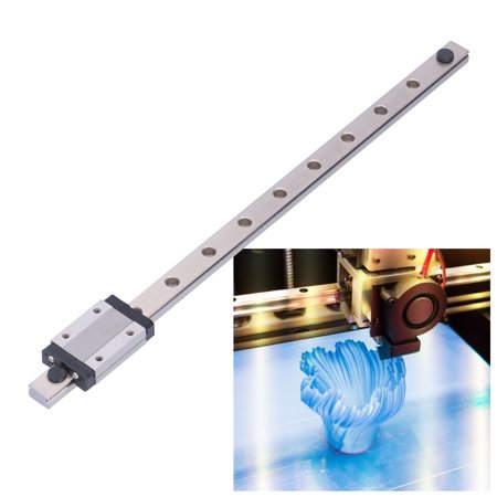 Peahefy 12mm Width Linear Rail Guide,MGN12H Miniature Linear Rail Slide Guide 12mm Width Linear ...