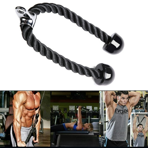 Tricep Rope Heavy Duty Abdominal Crunches Cable Pull Down Laterals ...