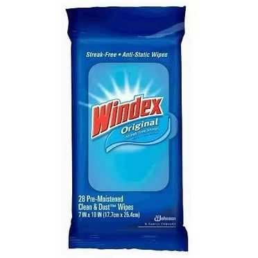 Windex 70232 Original Windex Glass & Surface Wipes 28 Count - Walmart.com