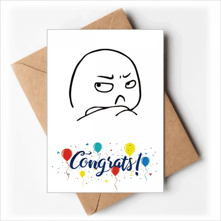 Get Angry Strabismus Face Cartoon Wedding Cards Congratulations ...