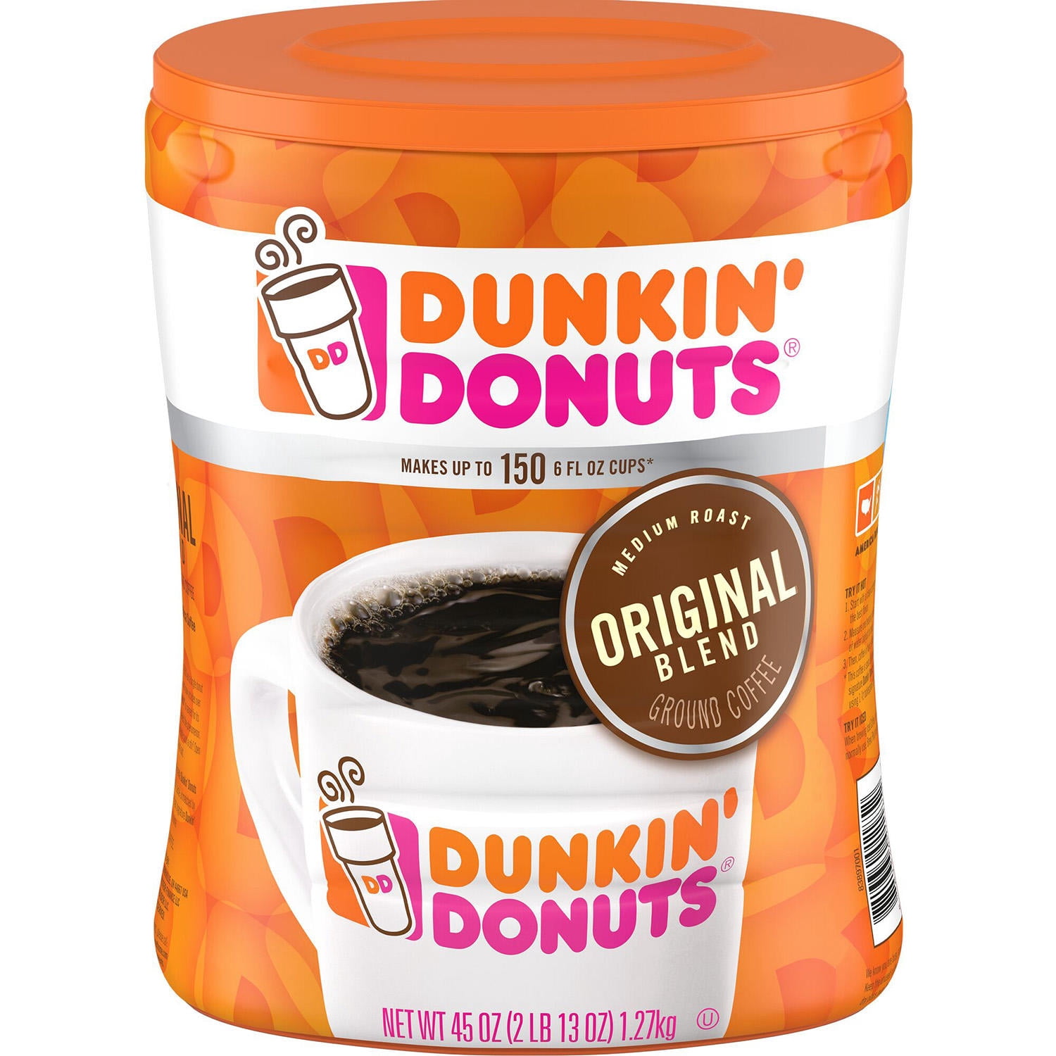 Dunkin Donuts Original Blend Ground Coffee Medium Roast 45 Ounce Dunkin Donuts Original Blend Ground Coffee Medium Roast 45 Ounce