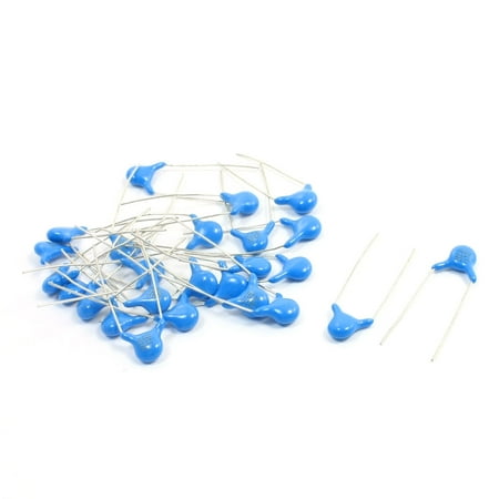 20 Pcs AC 400V 1000PF Radial Lead DIP Blue Ceramic Disc Capacitors ...