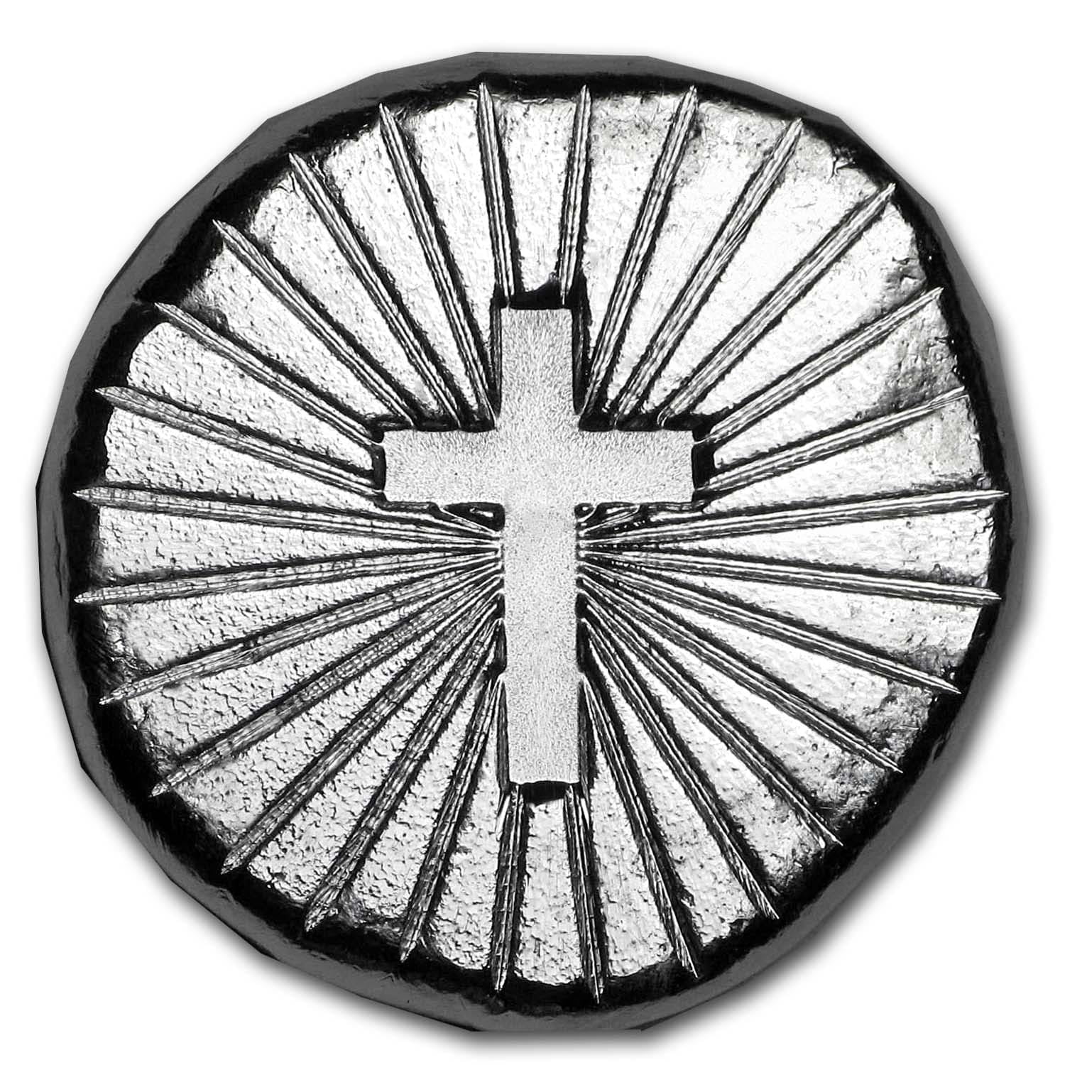 1/2 oz Hand Poured Lucky Pieces - 9Fine Mint (Cross) - Walmart.com