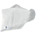 24 Pack - 12 x 12 White Cotton Ribbon Washcloths Rags - Lt Weight Thin ...