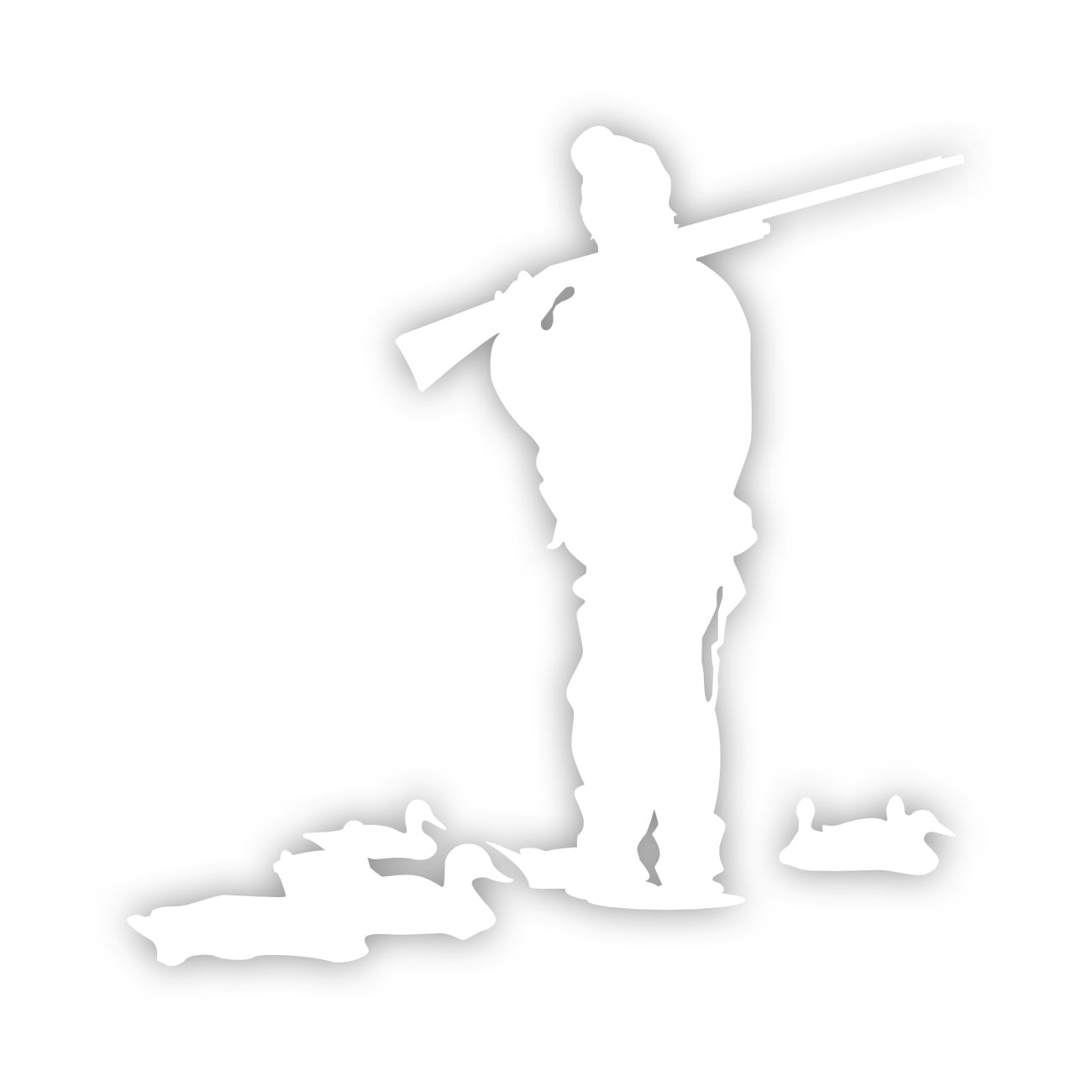 Duck Hunting Scene Sticker Decal Die Cut - Self Adhesive Vinyl ...