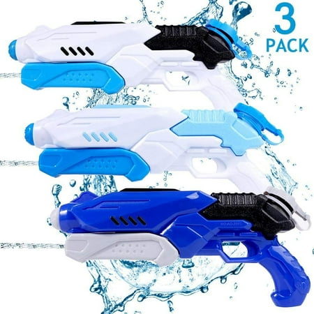 Super Water Gun for Kids, 3 Pack Water Soaker Blaster Squirt Gun Fast ...