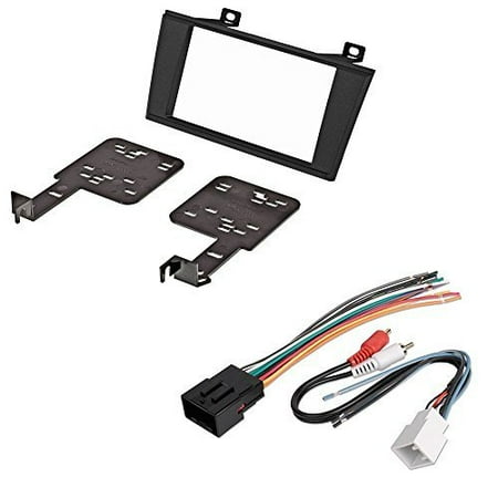 CAR CD STEREO RECEIVER DASH INSTALL MOUNTING KIT WIRE HARNESS AND RADIO ...