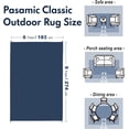 PASAMIC 6x9 ft Outdoor Rug Waterproof, Reversible Plastic Straw Patio ...