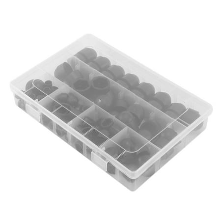 145 Pcs Hex Nut Cover Protective M4-m12 Bolt Cap Caps Covers | Walmart ...