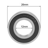 6901-2RS Ball Bearing 12x24x6mm Double Sealed ABEC-3 Bearing 5pcs ...