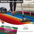 Abstract Mexican Stripes Outdoor Rug, Retro Countryside Decoration Non ...